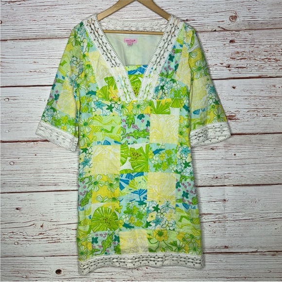 Lilly Pulitzer | Dresses | Lilly Pulitzer Sherman Linen Tunic Dress In ...